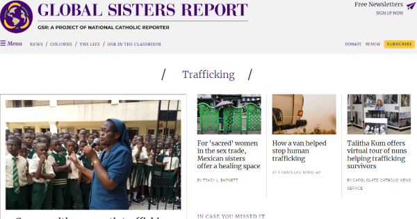 Prayer, information, action to help stop human trafficking | Global Sisters Report